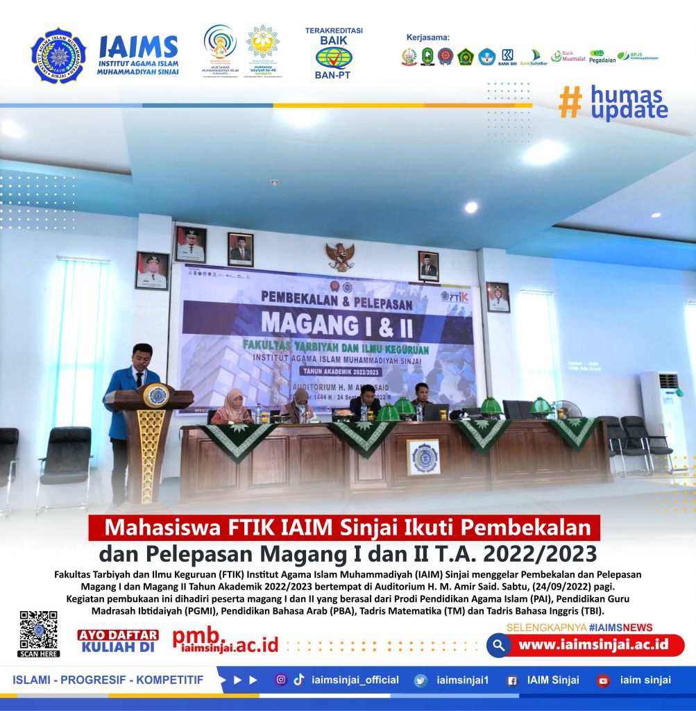 Mahasiswa FTIK IAIM Sinjai Ikuti Pembekalan dan Pelepasan Magang I dan II T.A. 2022/2023 – UIAD
