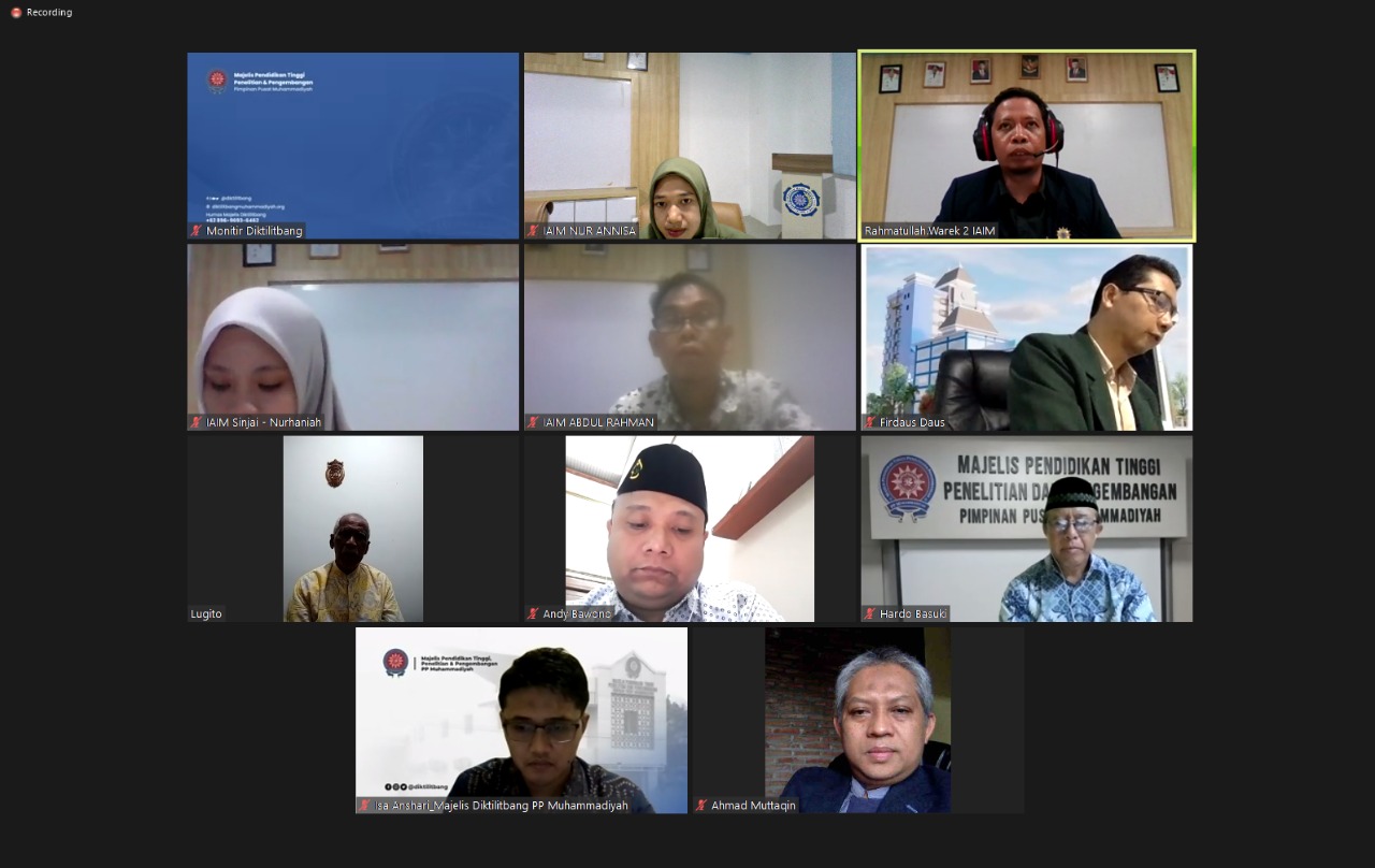 IAIM Sinjai Gelar Rapat Pengesahan RAPB Tahun 2022/2023 Bersama Diktilitbang PP Muhammadiyah – UIAD